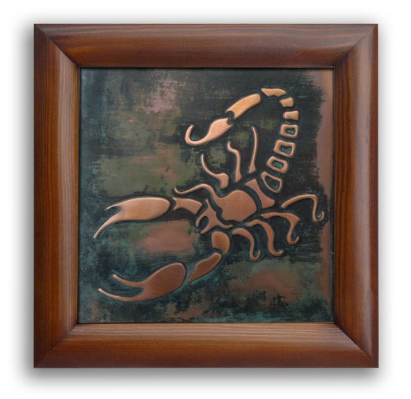 Scorpio Zodiac Horoscope Symbol Framed -MyMetalCraft