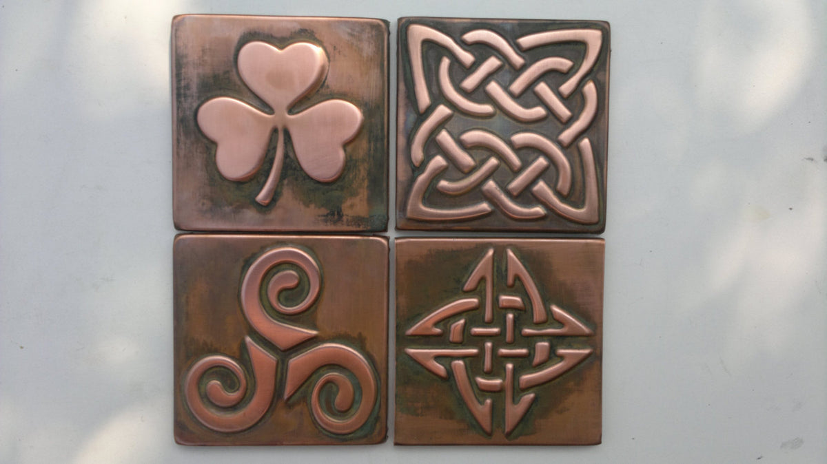Celtic Tiles For Wall Design - Set of 4 - MyMetalCraft