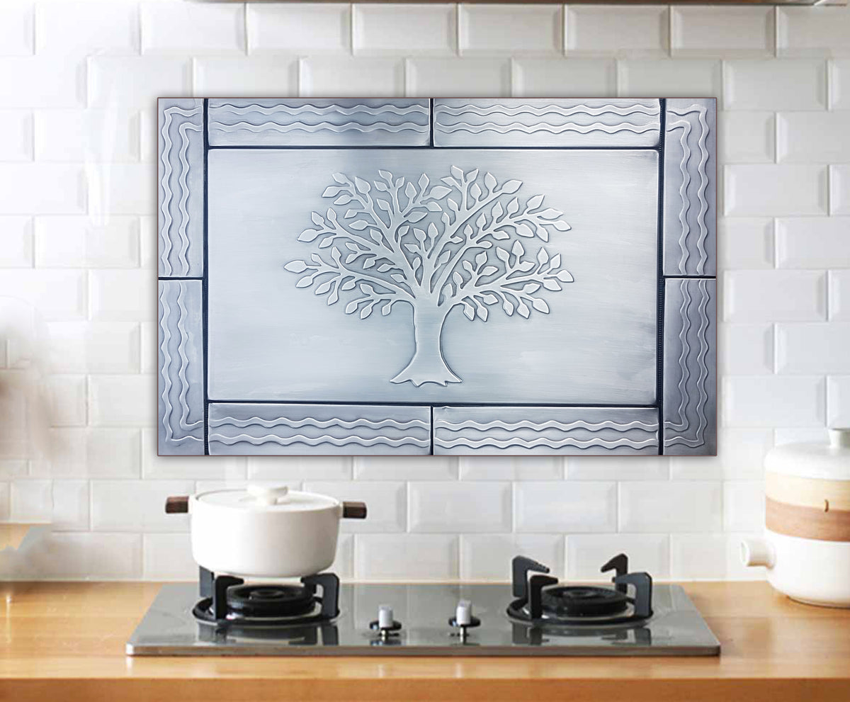 Kitchen Backsplash Tree of Life Tiles Set of 9 – MyMetalCraft